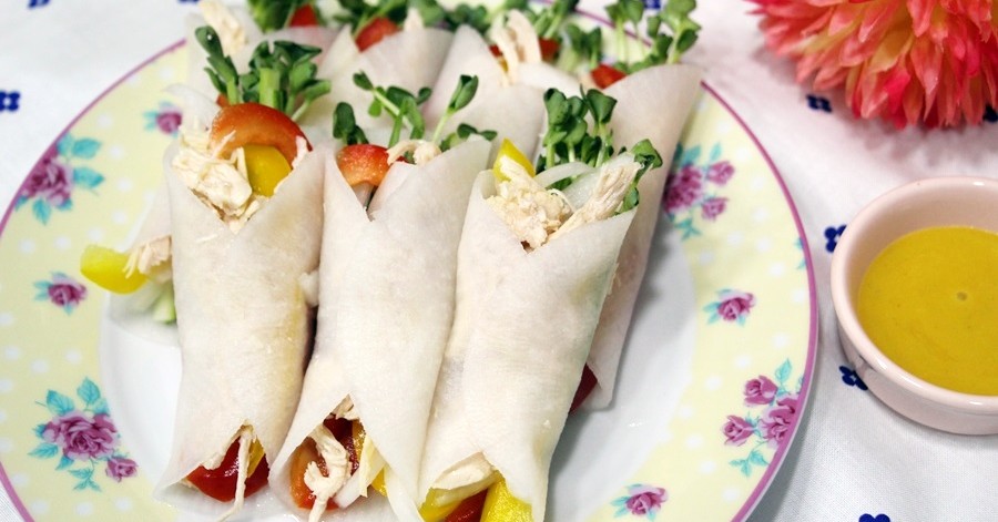 Chicken breast radish wrap