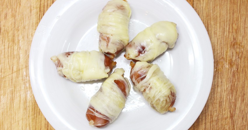 Vienna sausage. Cheese roll. It's savory