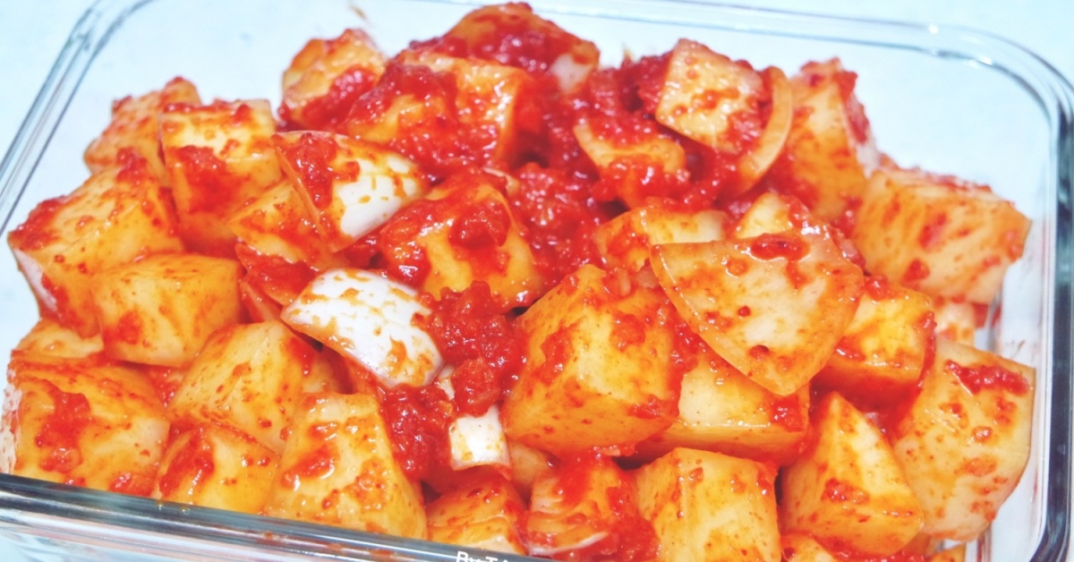 아삭하고 시원하게 깍두기만들기!