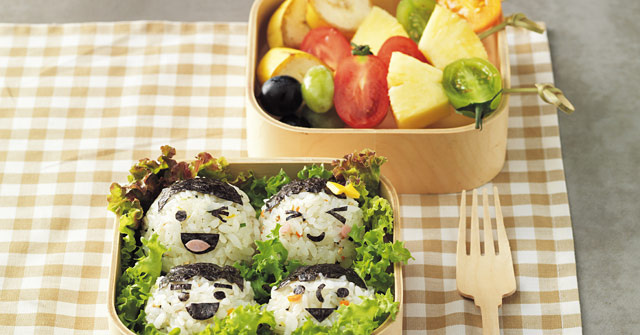 캐릭터 주먹밥 &과일 도시락