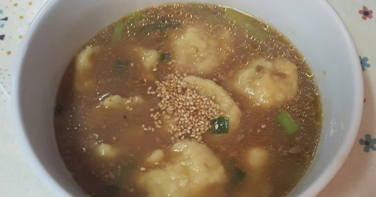 된장and애호박수제비