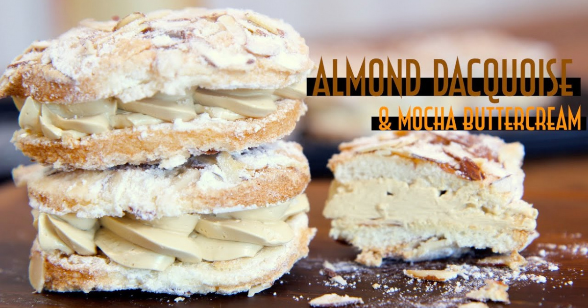 Making sweet and light almond dacquoise