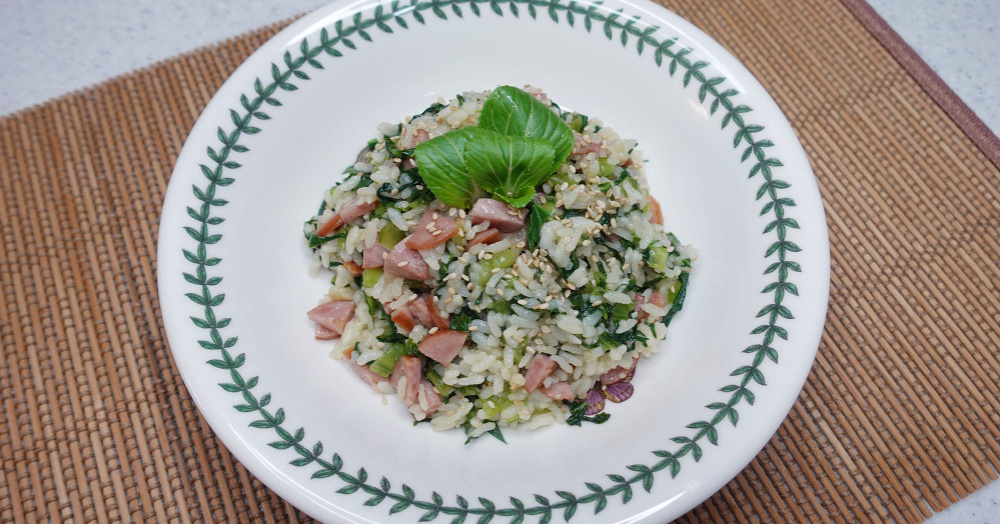 Healthy taste! Bok choy ham fried rice (ft. Yeondoo)