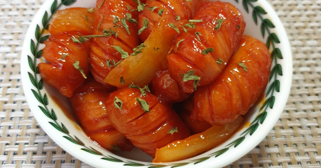 타바스코소스and케찹 비엔나볶음