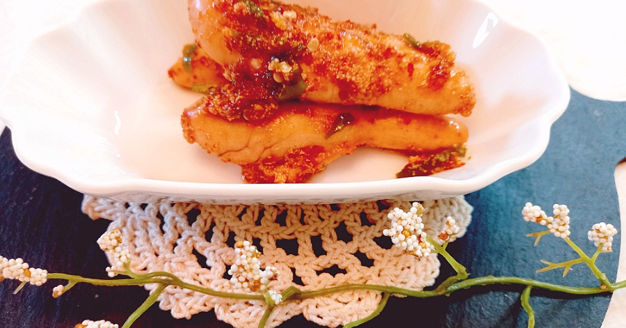 How to make seasoned pollack roe eggs Husband lunch box side dis