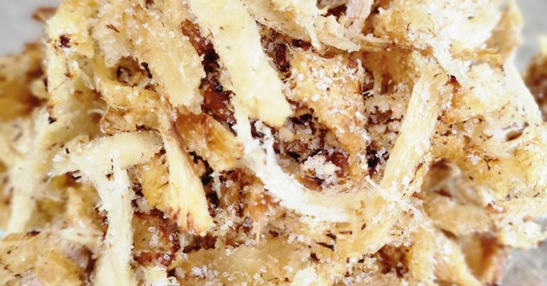 Abadejo secado salteado con abadejo seco, cerveza fría, anju, fi