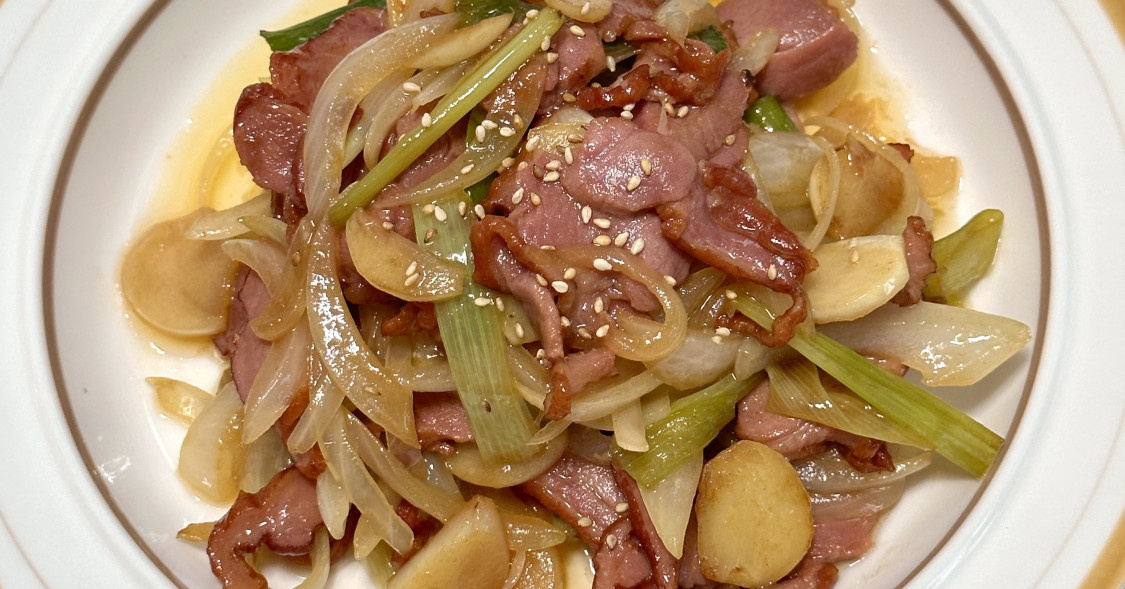 간단한 훈제오리볶음 만들기