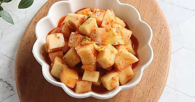 깍두기 만드는법~ 봄 사과깍두기레시피