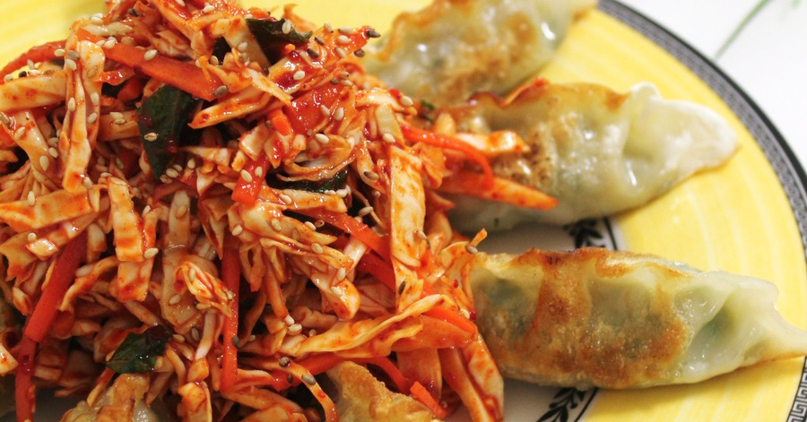 야채 비빔만두 소스 양념장 만들기